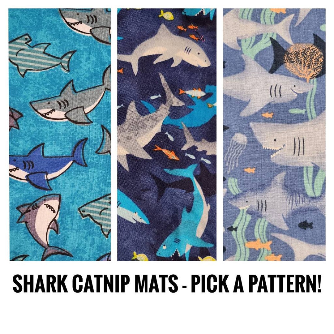 Sharks Cat Crinkly Catnip Pads, Cuddle Blankets for Cats, Kitten Cat ...