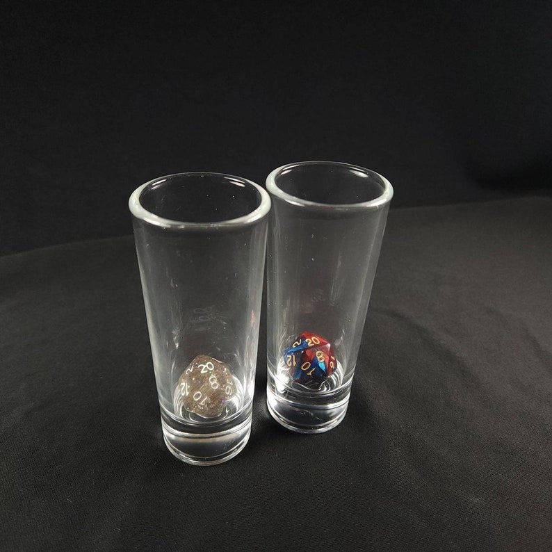 SINGLE Custom D20 Shot Glass - Etsy