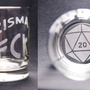 Charisma Check - Natural 20 D&D Cocktail Glass Whiskey Tumbler - Etsy