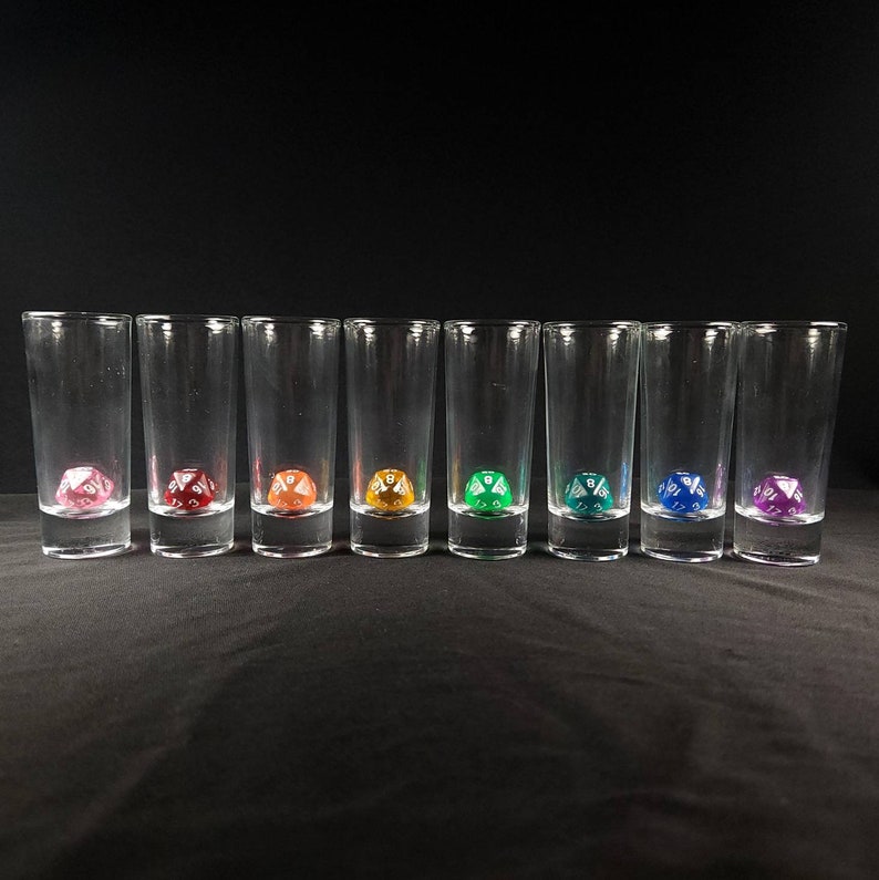 SINGLE Custom D20 Shot Glass - Etsy