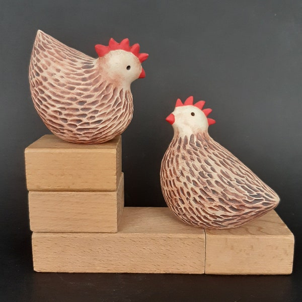 Pottery Chicken - Etsy