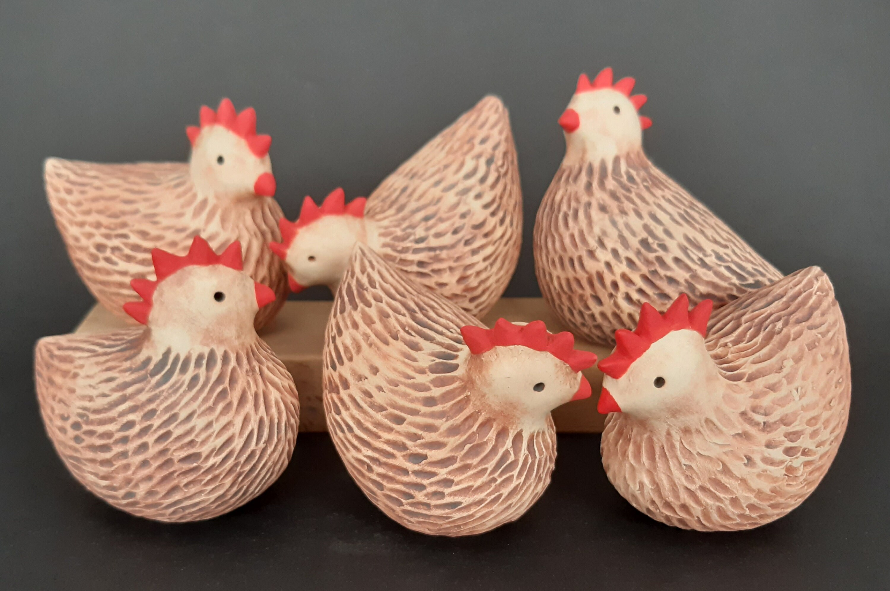 Funky Punky Chicken Handmade Ceramic Hen - Etsy UK