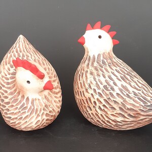 Funky Punky Chicken Handmade Ceramic Hen - Etsy UK