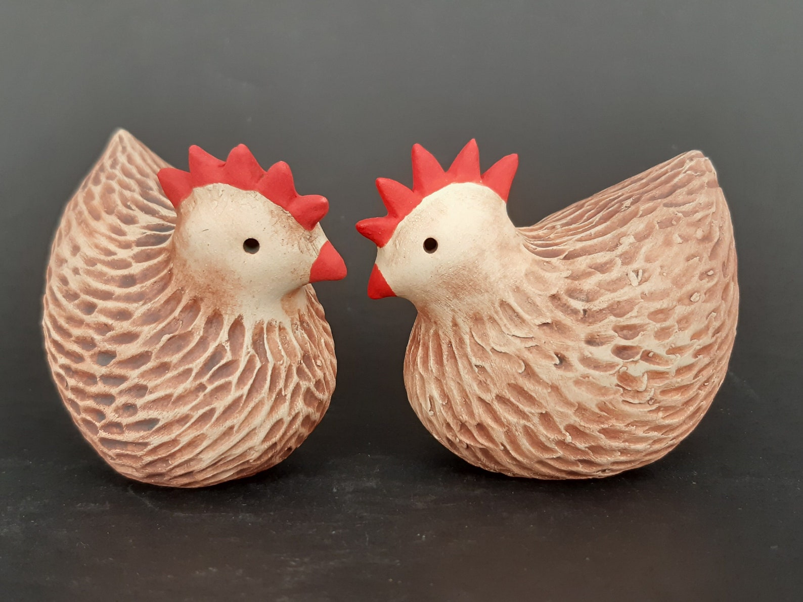 Funky Punky Chicken Handmade Ceramic Hen | Etsy UK