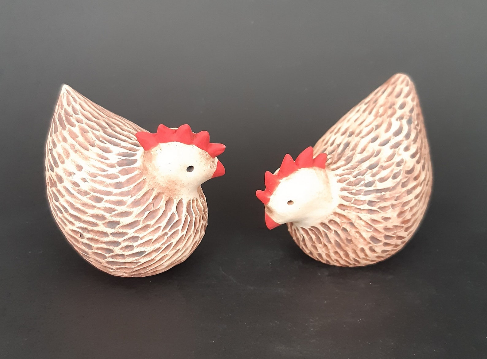 Funky Punky Chicken Handmade Ceramic Hen | Etsy UK