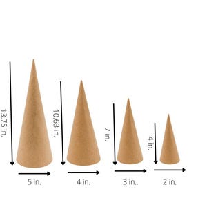 Paper Mache Craft Cones Variety Pack - Etsy