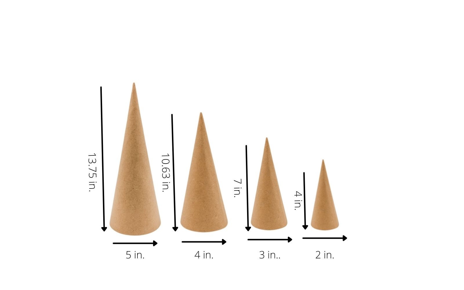 Paper Mache Craft Cones Variety Pack - Etsy