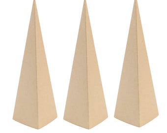 XL- DIY Paper Mache Triangle Craft Cones Oversize Set-18 X 6 Inches ...