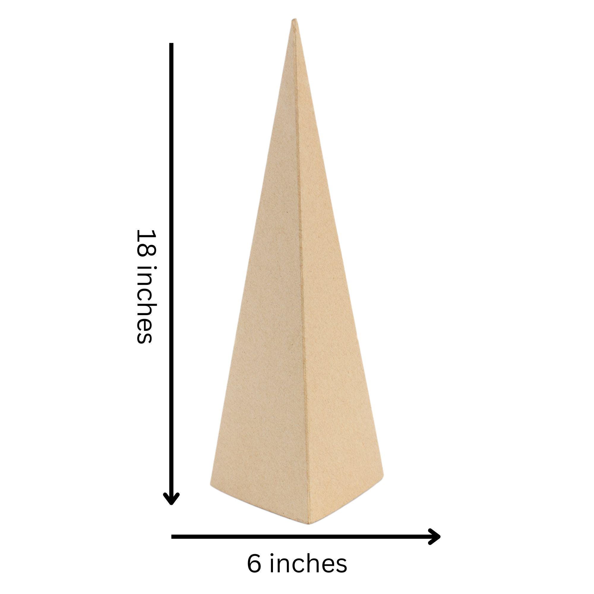 XL- DIY Paper Mache Triangle Craft Cones Oversize Set-18 X 6 Inches ...