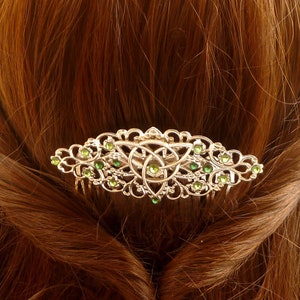 Wide Hair Comb With Celtic Knots Silver Ireland Hair Accessories Bridal ...