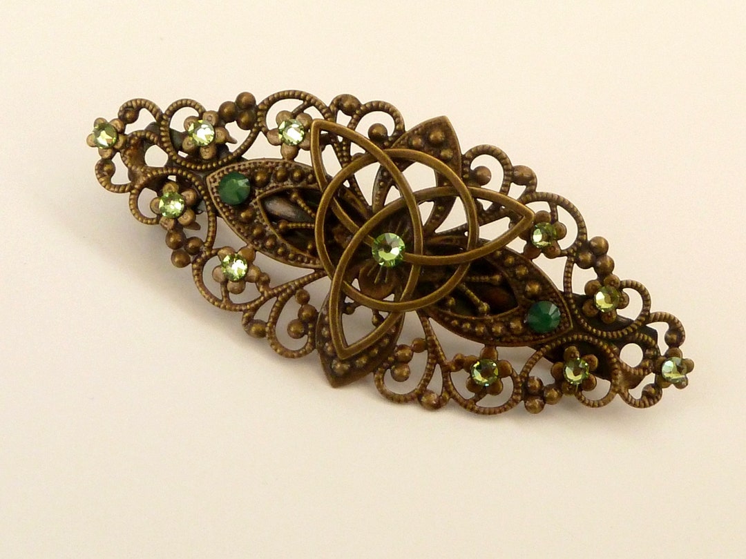 Ireland Hair Clip With Celtic Knots Bronze Colored Gift Idea Woman - Etsy