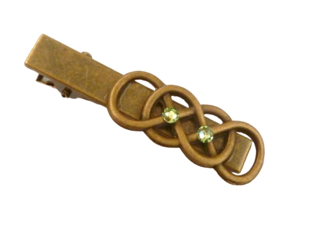 Hair Clip With Celtic Knot Bronze Colored Scarf Clip Hat Bags Jewelry ...