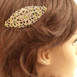 Wide Hair Comb With Celtic Knots Silver Ireland Hair Accessories Bridal ...