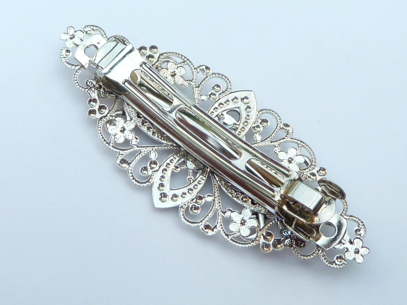 Ireland Hair Clip With Celtic Cross Silver Colored Green Irish Bride ...