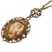 Noble Necklace With Antique Lady Pink Bronze Color Baroque Rococo ...