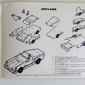 Vintage 007 Activity Book, "james Bond’s Moonraker: to Color, Cut Out ...