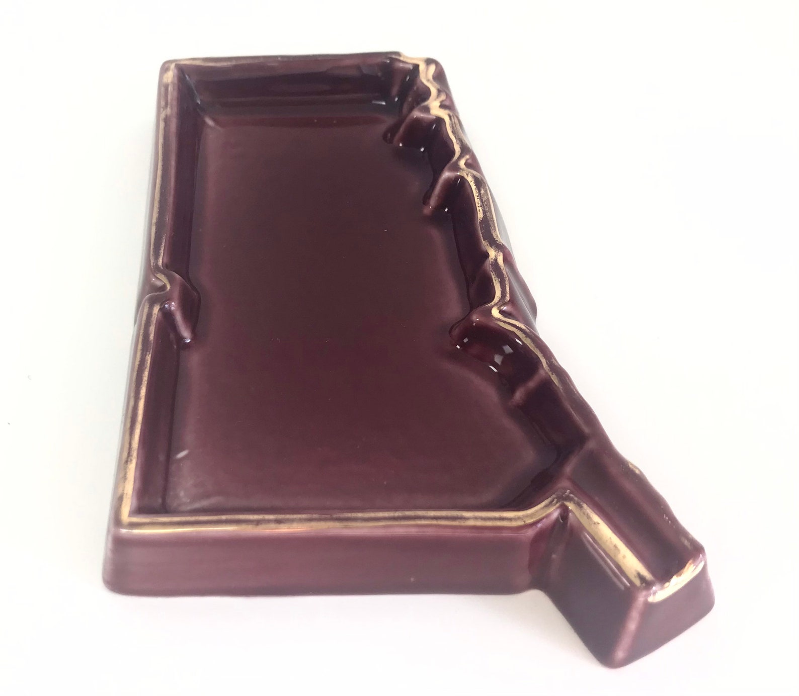 Rare Vintage Connecticut Ashtray emrich's State of - Etsy