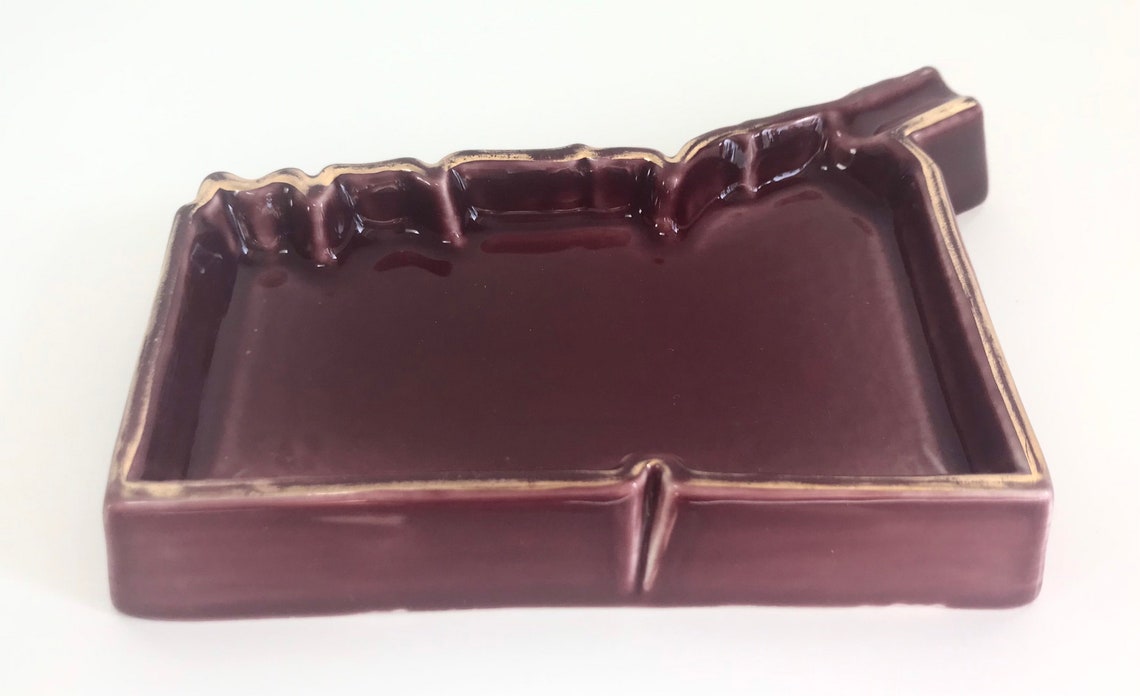 Rare Vintage Connecticut Ashtray emrich's State of | Etsy