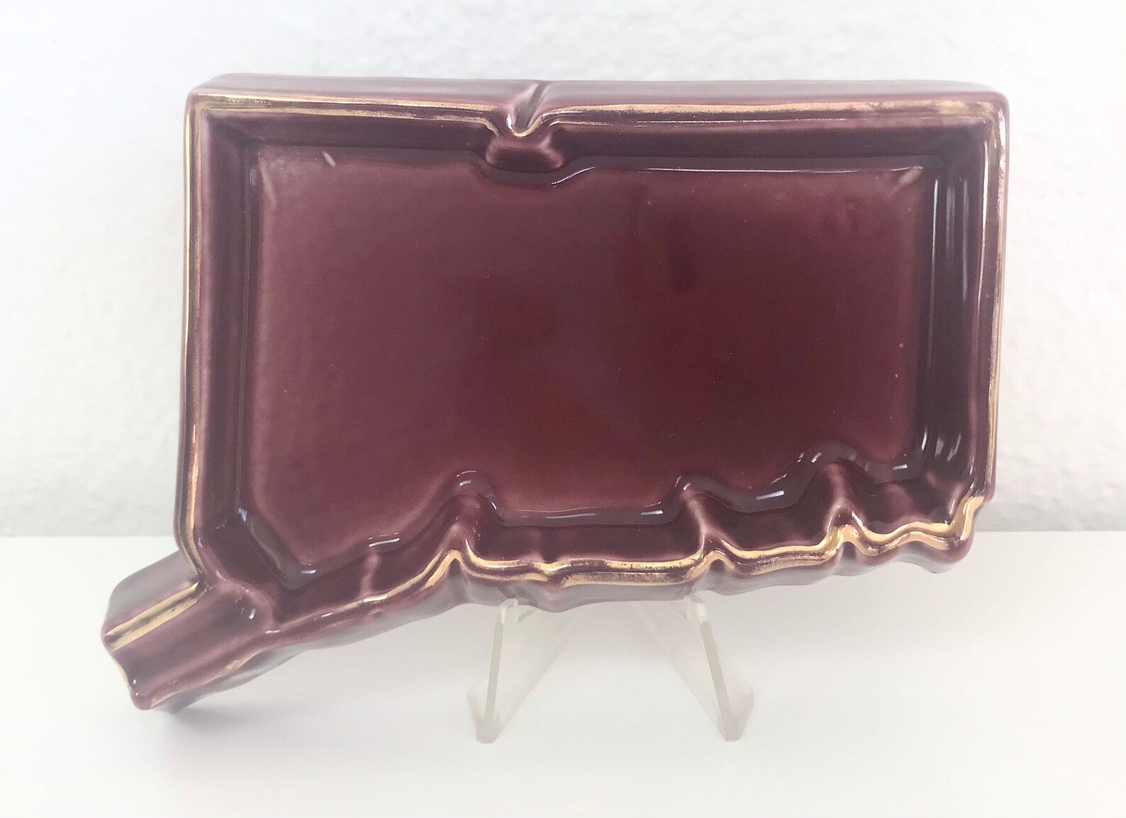 Rare Vintage Connecticut Ashtray emrich's State of | Etsy