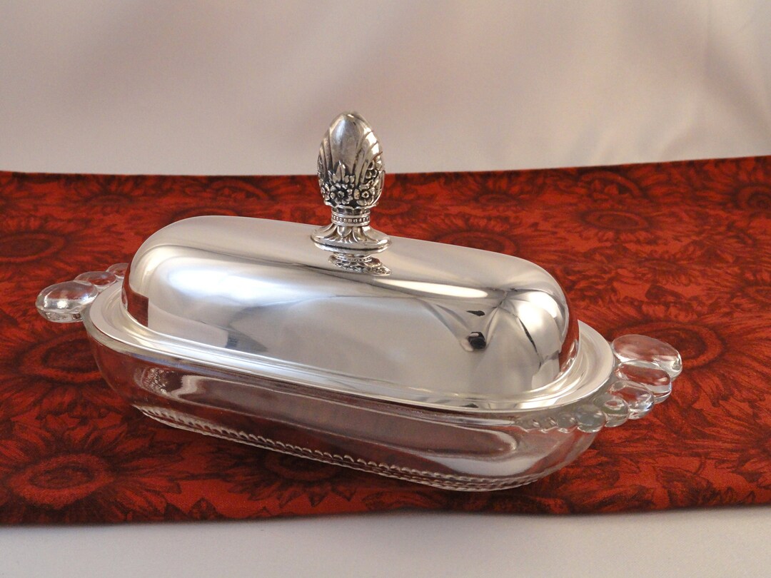 FIRST LOVE Butter Dish 1937 Vintage Silverplate Silver Plate ...