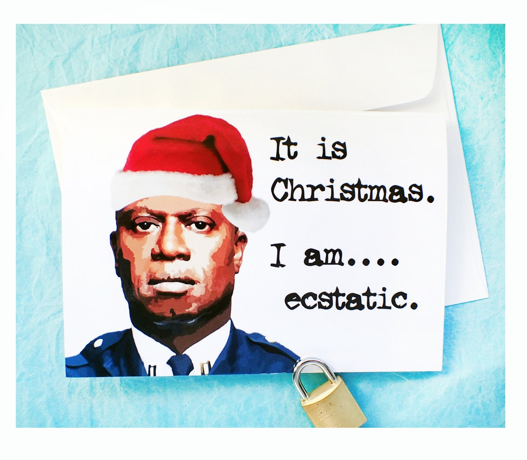 Brooklyn Nine Nine Captain Holt Funny Christmas Card - Etsy