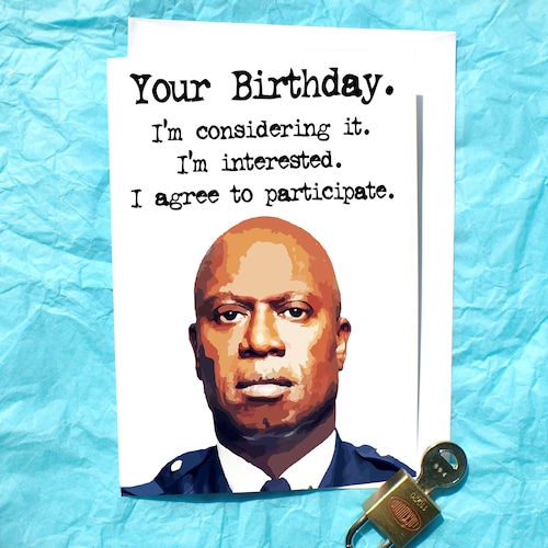 Brooklyn Nine-nine Captain Holt Birthday Card - Etsy