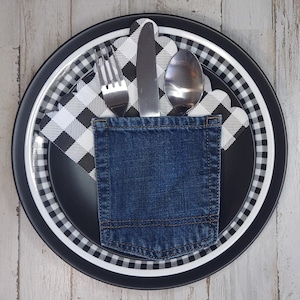 denim pockets for silverware