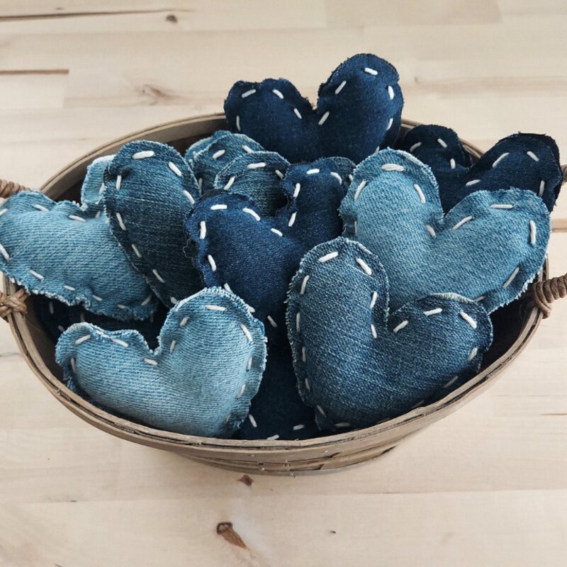 Denim Heart - Etsy