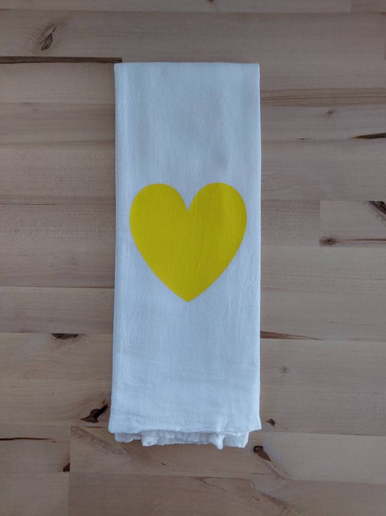 Custom Valentine Heart Kitchen Towel Personalized - Etsy