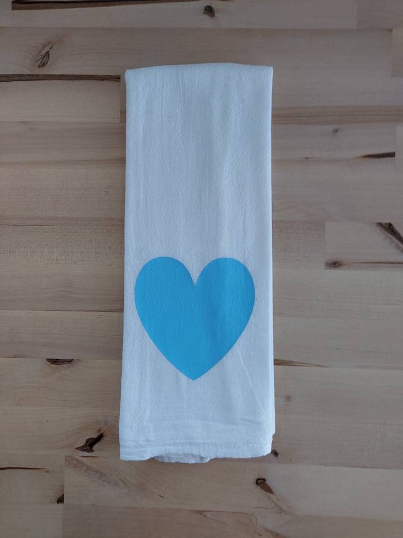 Custom Valentine Heart Kitchen Towel Personalized - Etsy