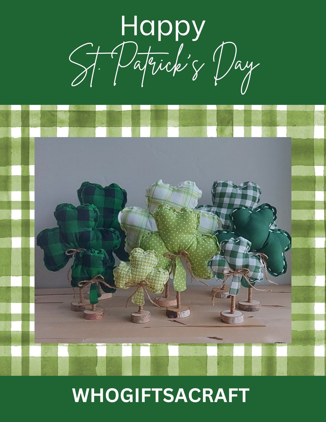 St. Patrick's Day Clover Decor, Farmhouse Decor, Shamrock Decor, Spring ...