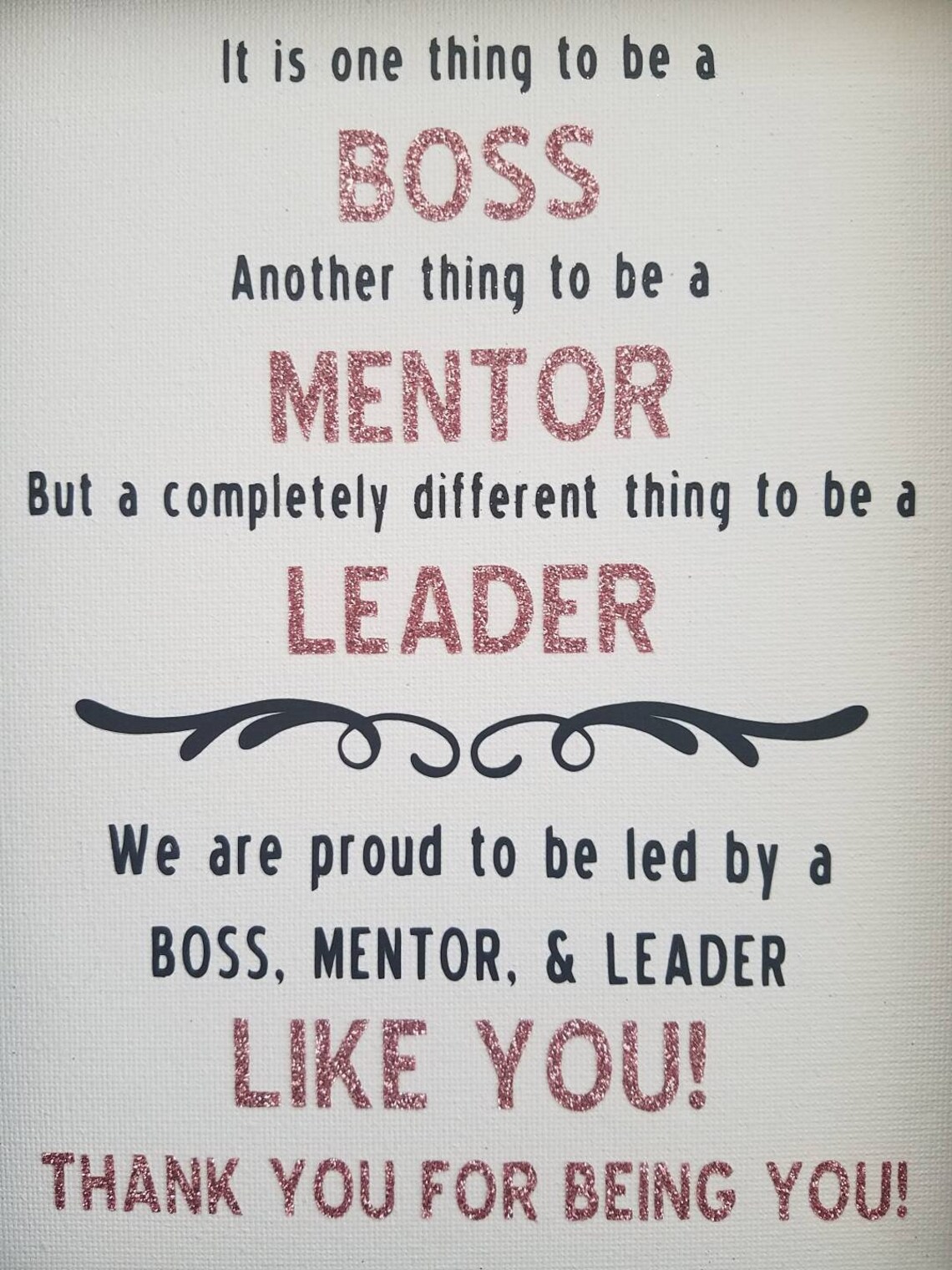 Boss Mentor Leader Sign Gift for Boss Leadership Sign | Etsy