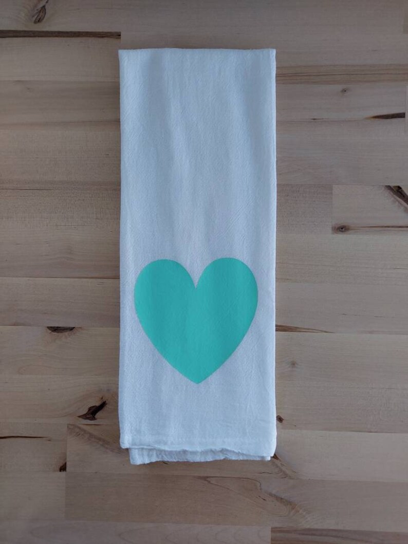 Custom Valentine Heart Kitchen Towel Personalized - Etsy