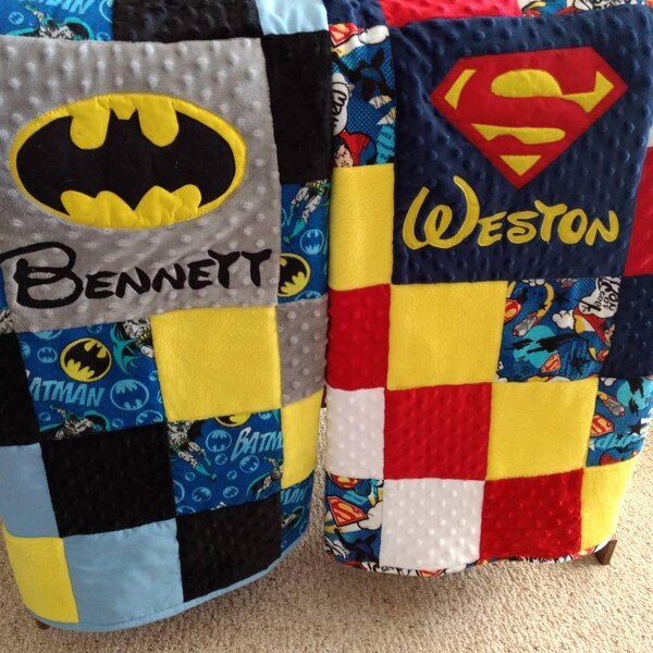 Superhero Quilt - Etsy