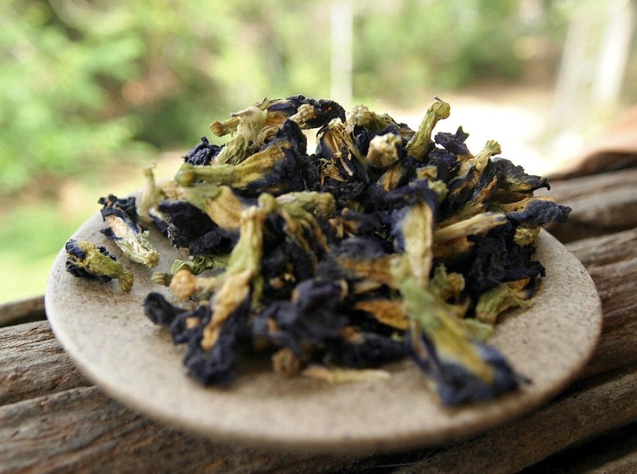 Loose Butterfly Pea Blue Chai Herbal Tea Drink 100g / Health - Etsy