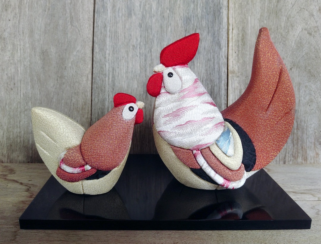 Tori Doll, Rooster Fabric Doll, Japanese Vintage Traditional Doll ...