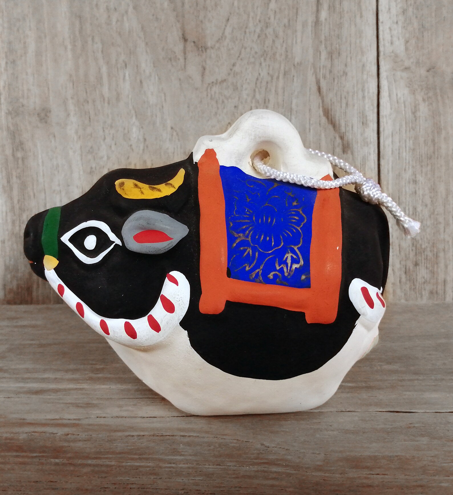 Vintage Japanese Ushi Dorei Clay Bell – Zodiac Ox Ceramic Bell Tall 4 ...