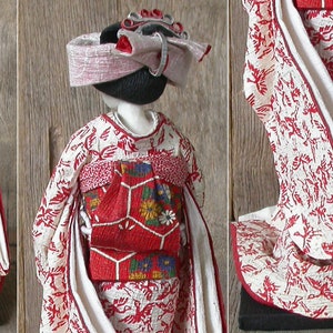 Rare!! Japanese Paper Art, the Art of Washi Ningyo, Washi Paper Doll ...