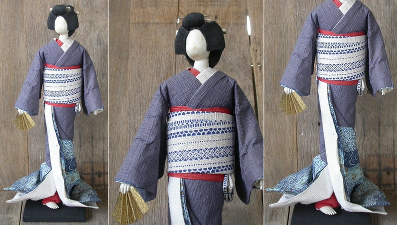 Rare!! Japanese Paper Art, the Art of Washi Ningyo, Japanese Paper ...