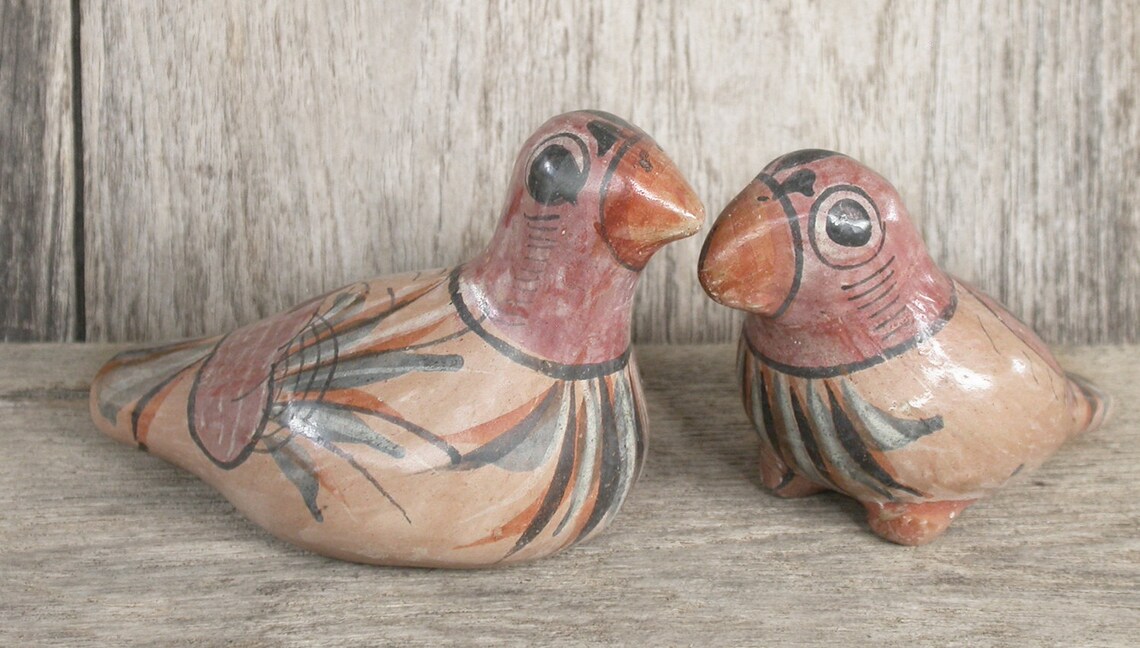 Japanese Ceramics Ceramic Bird Set of Small 2 Ceramic Birds - Etsy