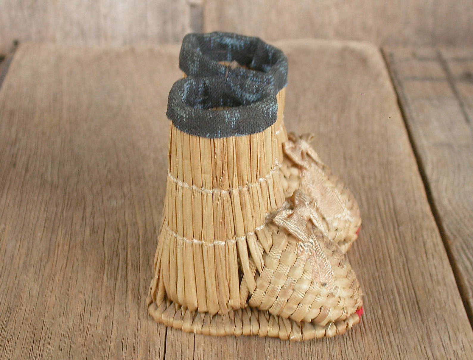 Straw Boots Japanese Straw Shoes H 3 Inches Japanese | Etsy