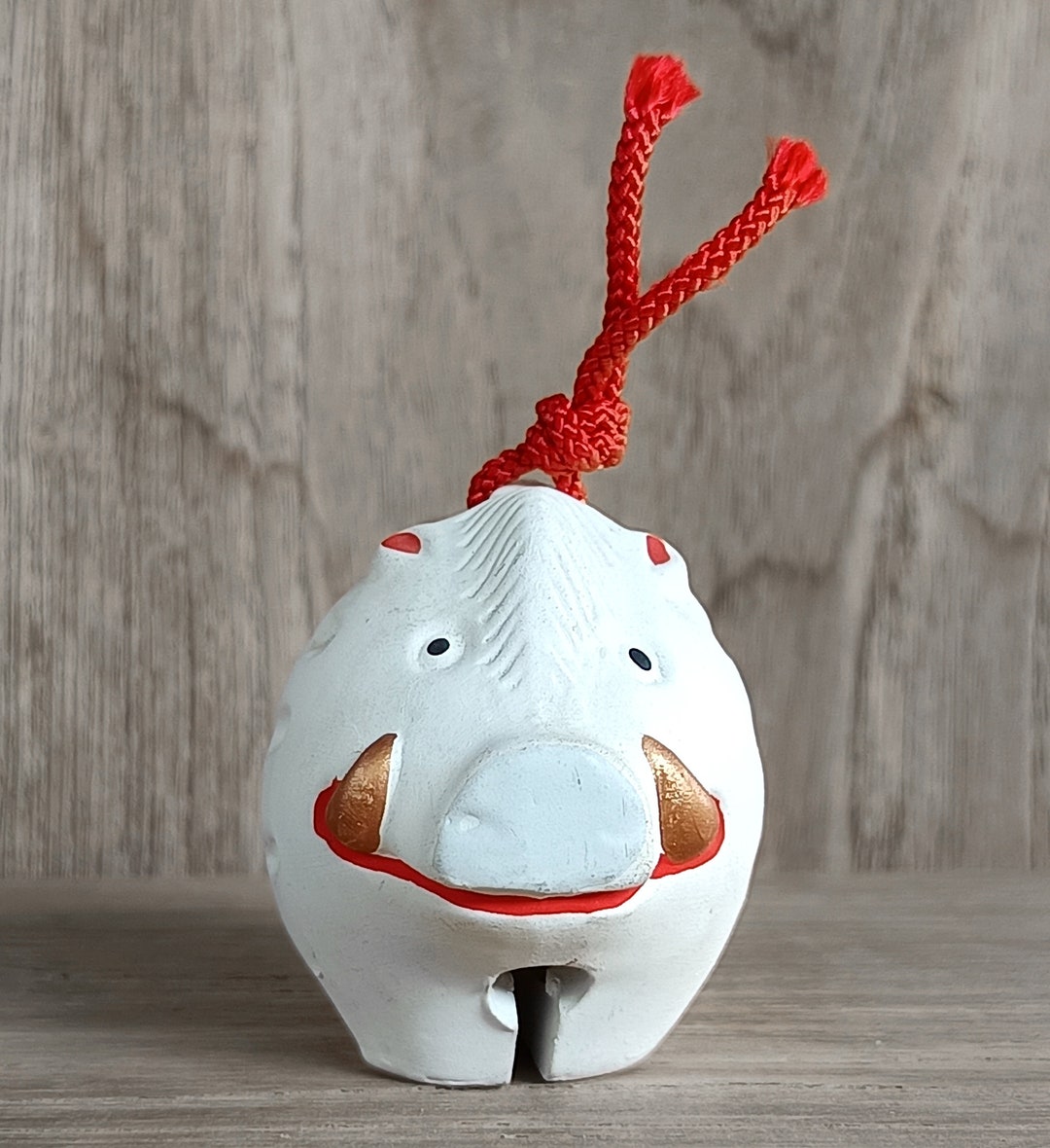Inoshishi, Dorei Bell Boar, Japanese Ceramic Bell, Vintage Bell, Clay ...