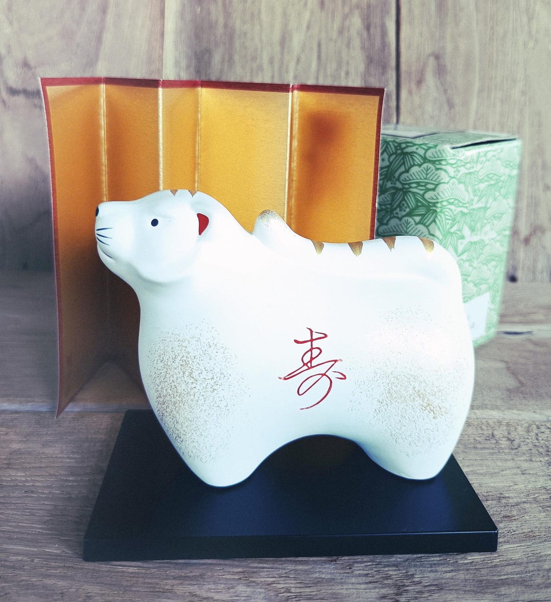 Tiger Ceramic Doll, Tora, White Tiger, Japanese Vintage Doll, Symbolic ...