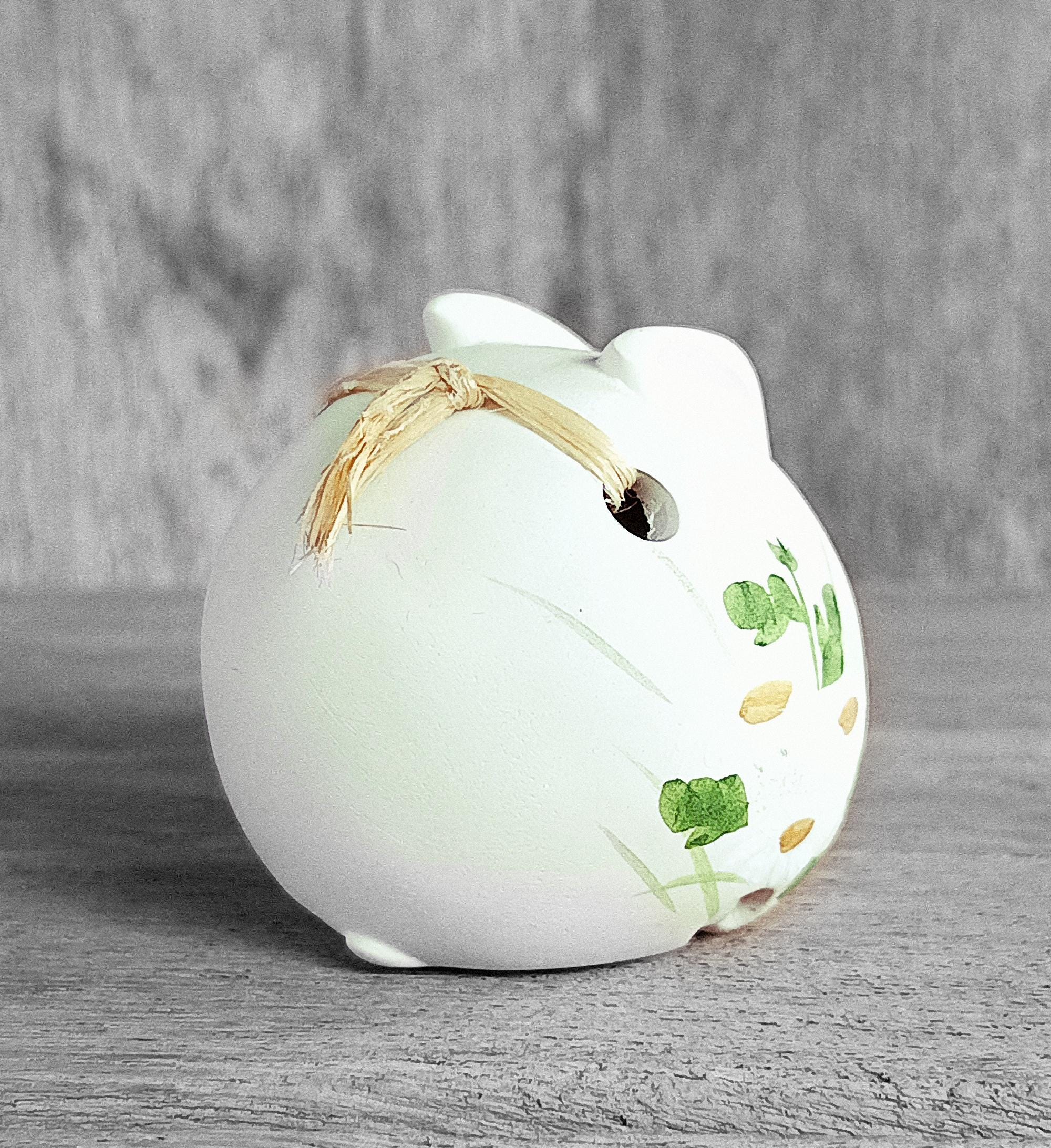 Rabbit Bell, Usagi Dorei, White Rabbit, Japanese Clay Bell, Vintage ...