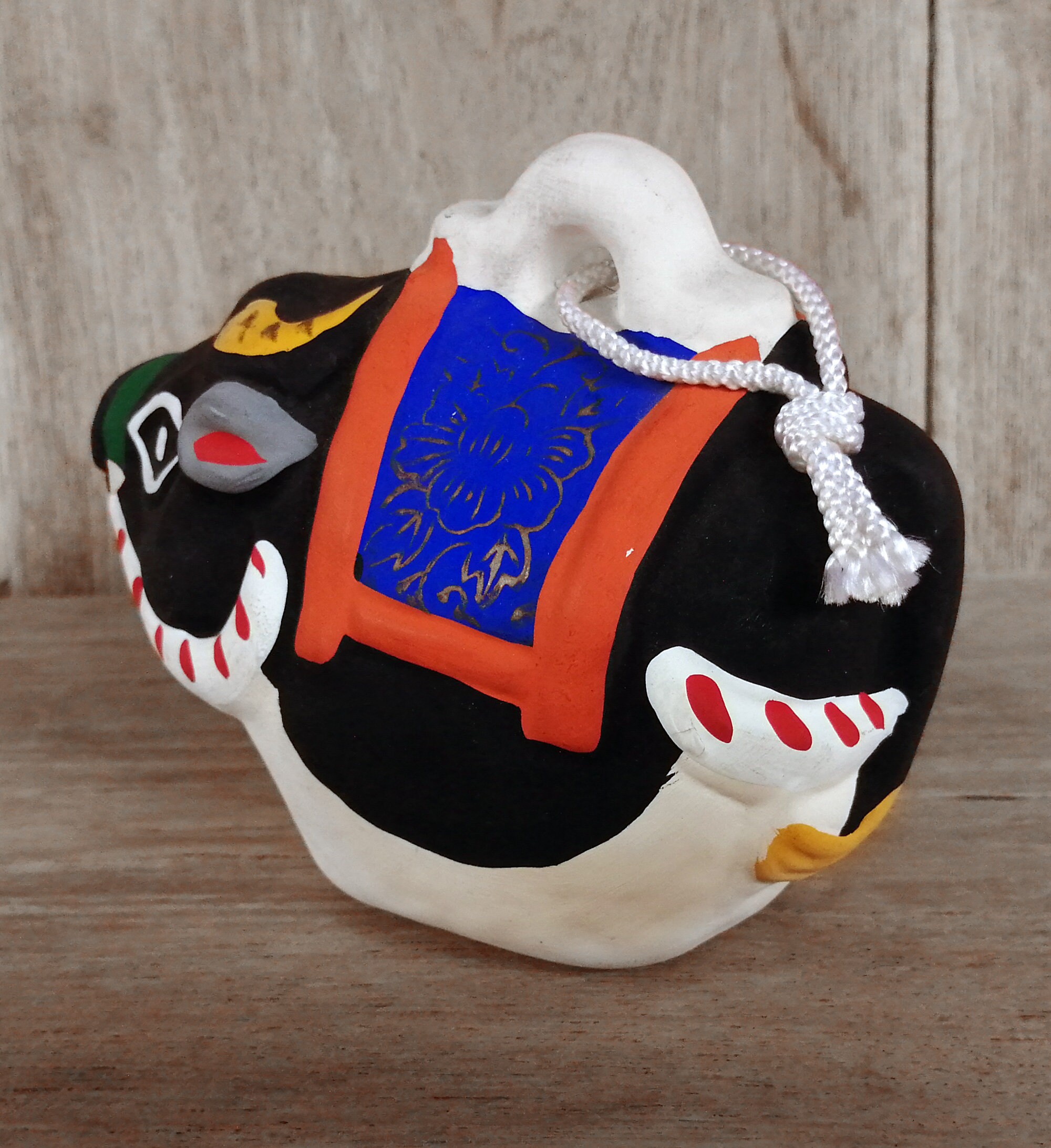 Vintage Japanese Ushi Dorei Clay Bell – Zodiac Ox Ceramic Bell Tall 4 ...