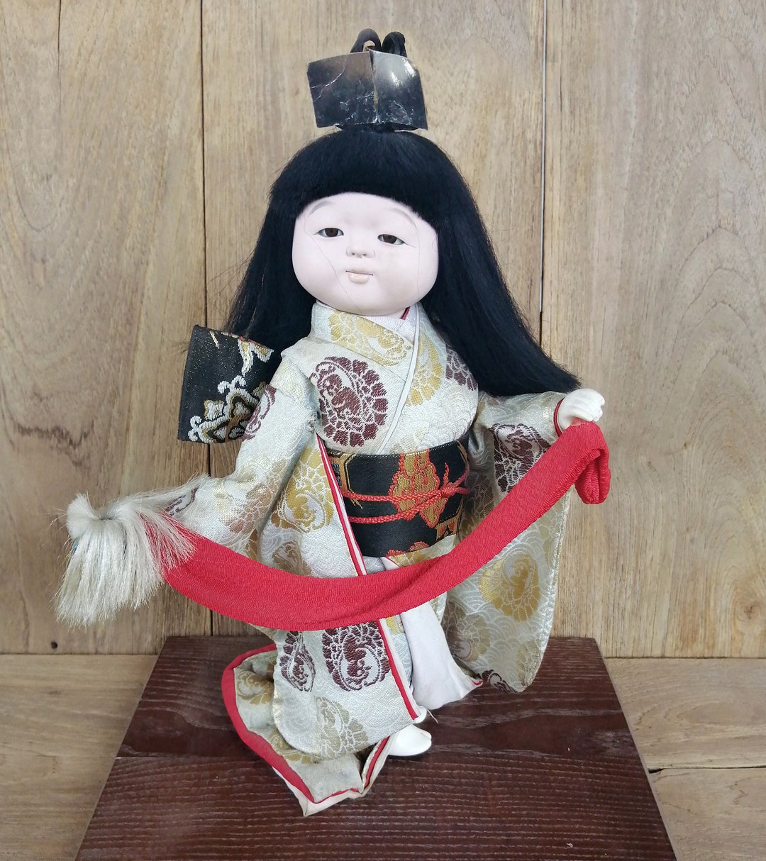 Ichimatsu Doll Japanese Vintage Traditional Doll, Girl With Lion Dance ...