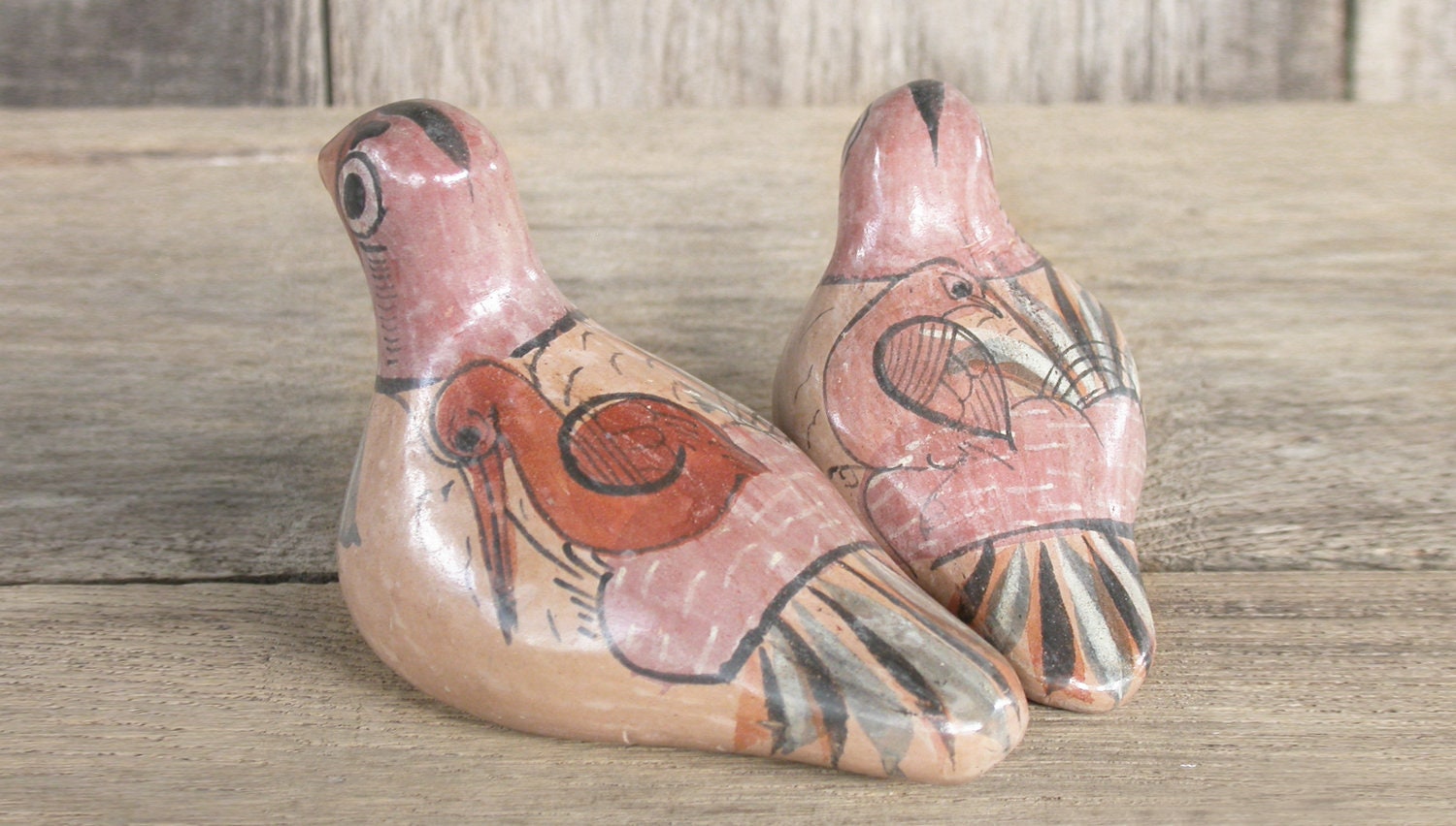 Japanese Ceramics Ceramic Bird Set of Small 2 Ceramic Birds | Etsy