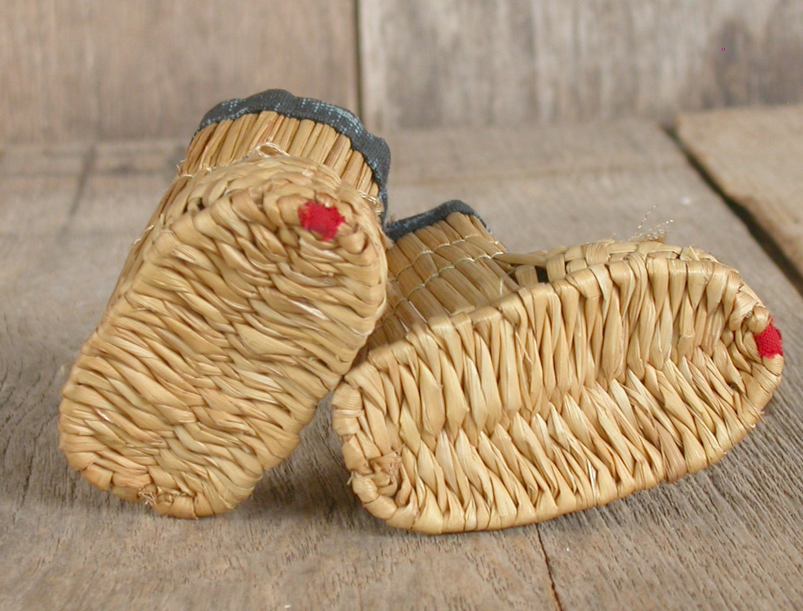 Straw Boots, Japanese Straw Shoes, H 3" Inches, Japanese Traditional ...
