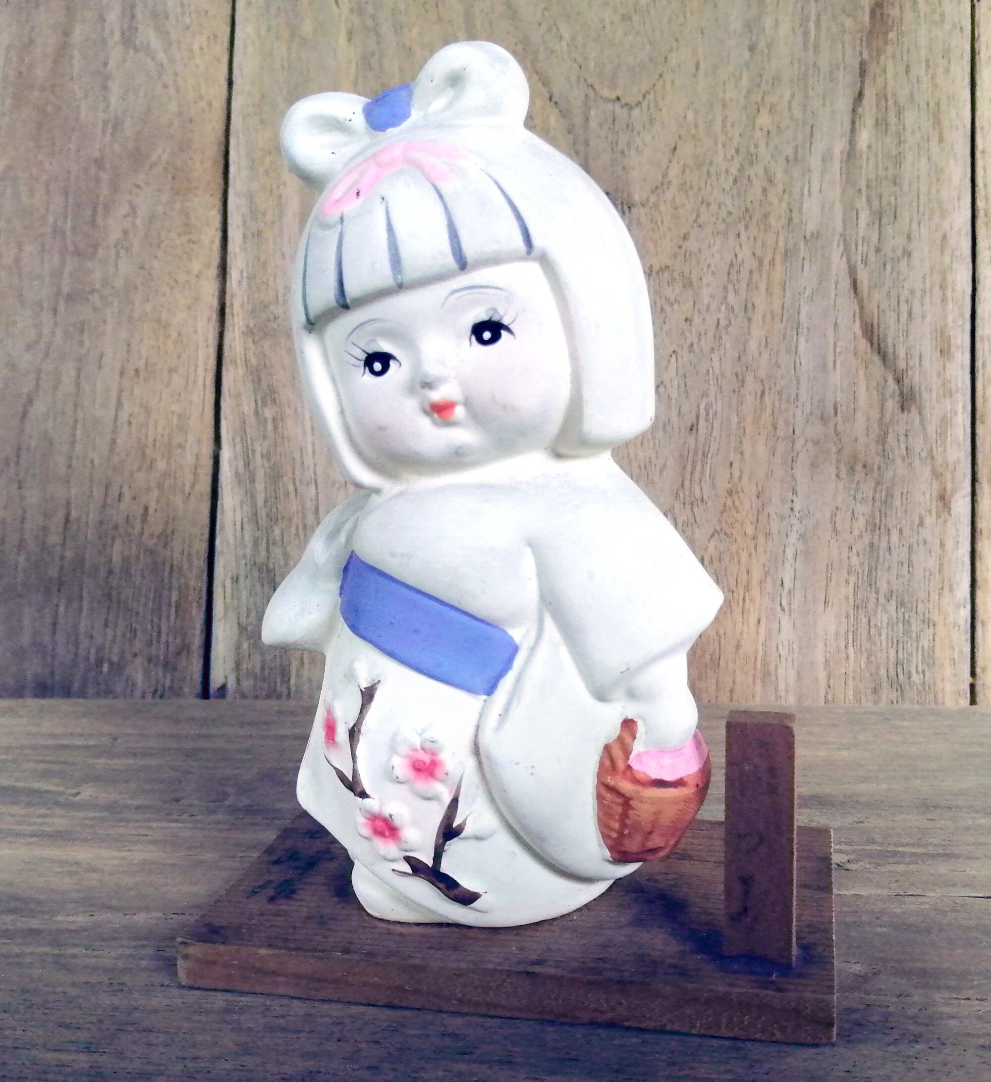 Japanese Girl, Hakata Ningyo, Ceramic Doll, Japanese Girl With Japanese ...