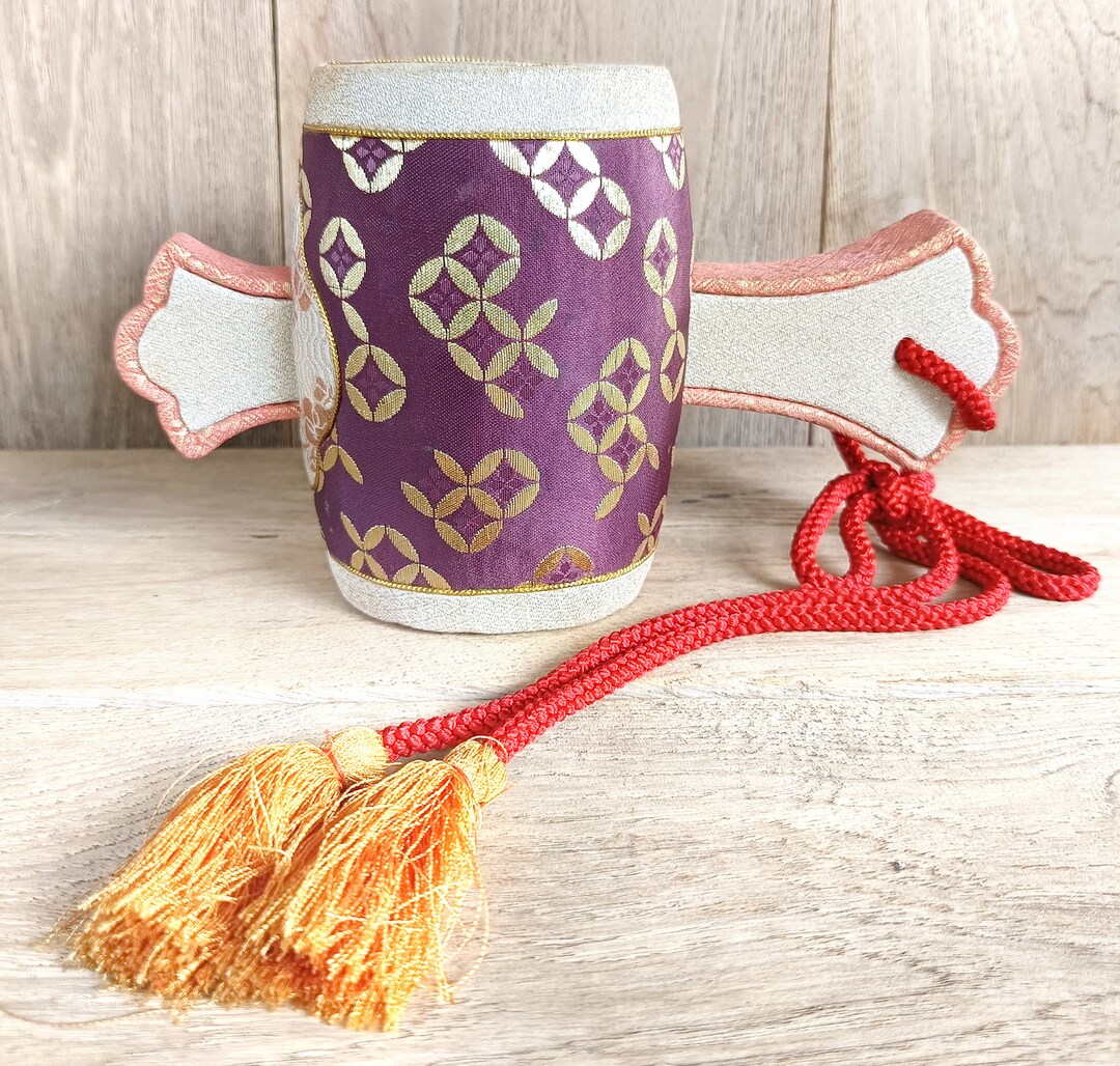 Vintage Japanese Money Mallet, Uchide, Purple Fabric Mallet, Magic ...
